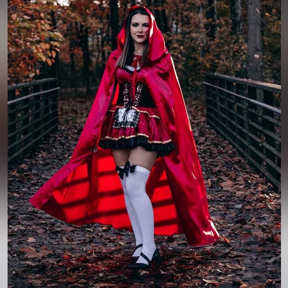 Little Red Riding Hood Dress Halloween Costume Sexy C… - Gem